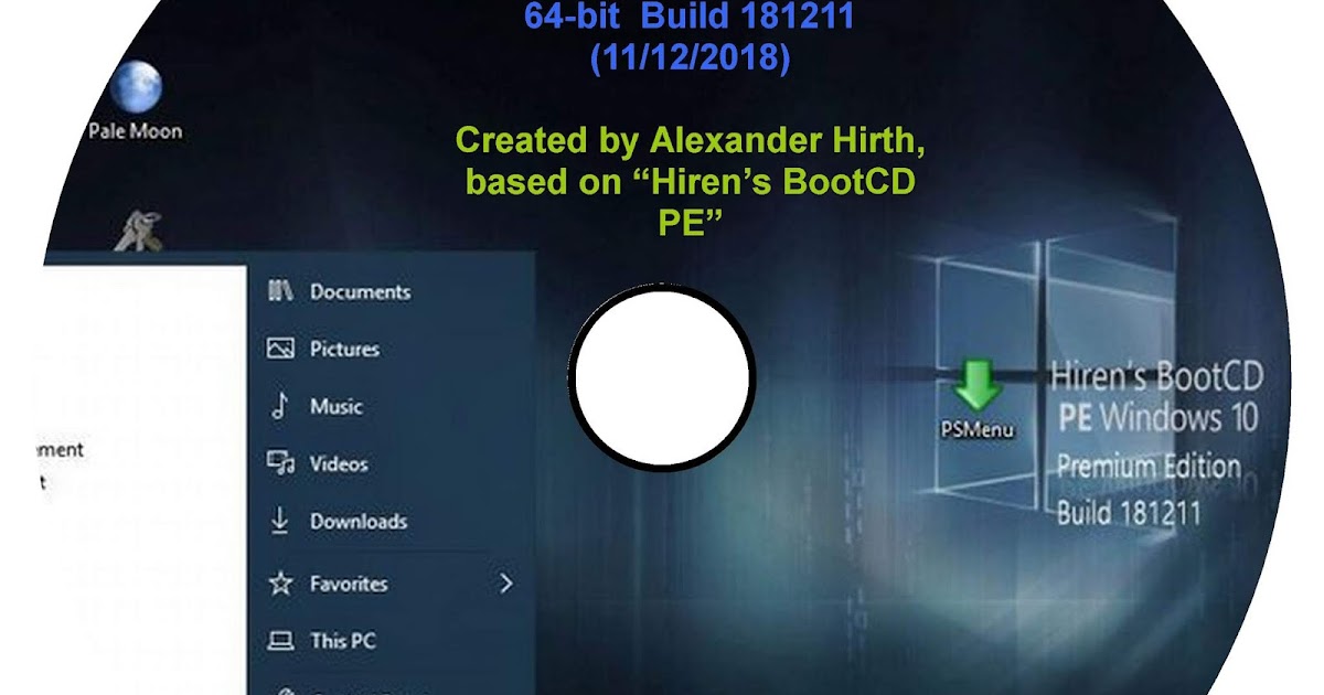 Hiren’s BootCD WinPE10 Premium Edition 64-bit Build 181211 (11/12/2018 ...