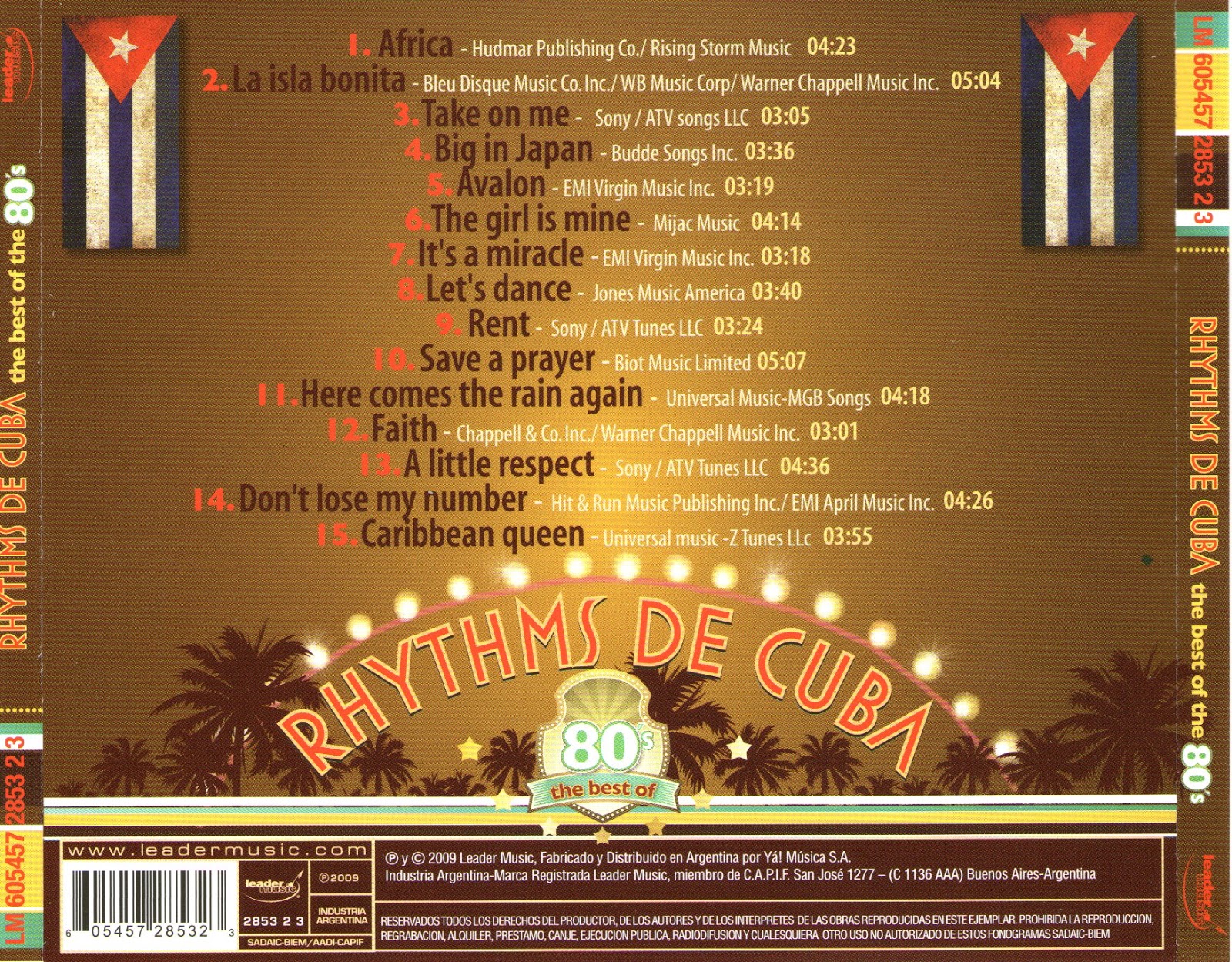 RHYTHMS DE CUBA 80 S THE BEST OF ( VARIOS ) - Omar Longhi