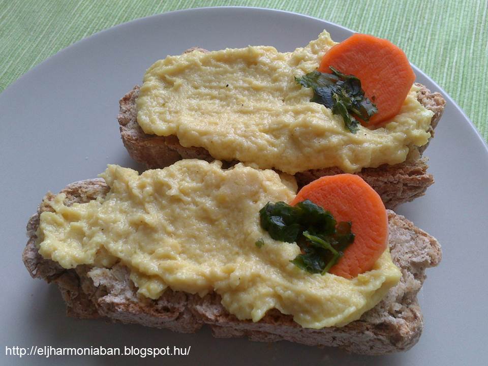 Gyors humusz krém (szezámmagos csicseriborsó püré )