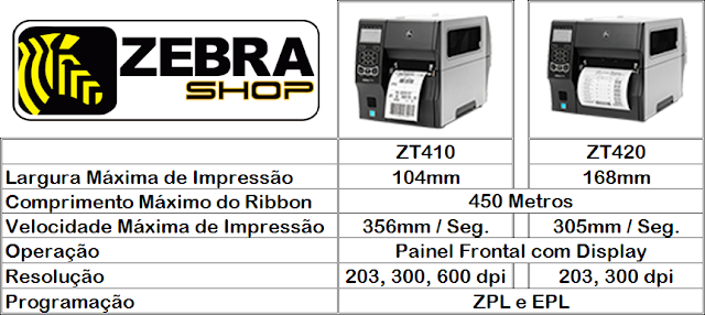 Impressora Industrial Zebra ZT400