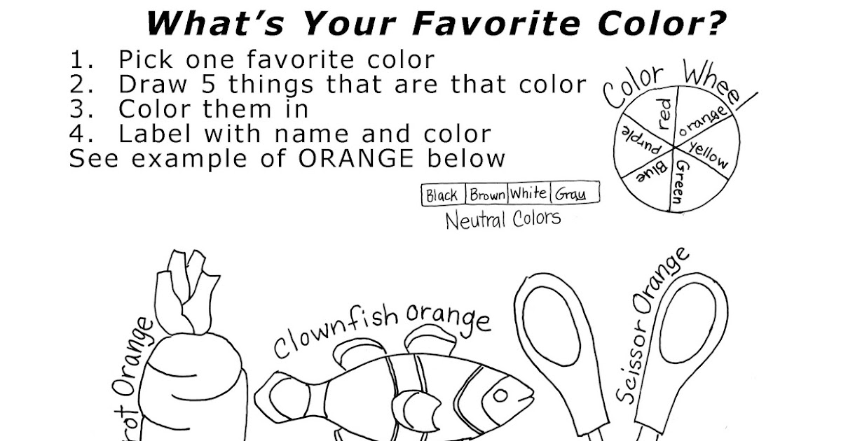 Hey, That's My Art Teacher: What's Your Favorite Color?