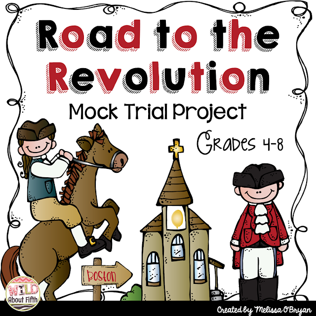 Revolutionary War Mock Trial Project Based Learning Activity | Wild ...