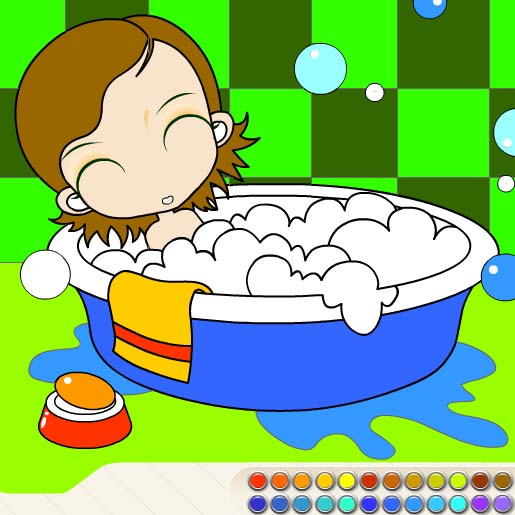 Bañarse en dibujos animados - Imagui