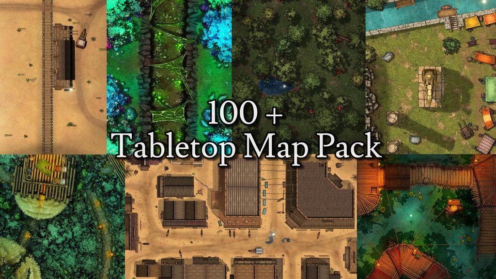 Tabletop Fix: BootsNMaps - 100+ Tabletop Maps Kickstarter