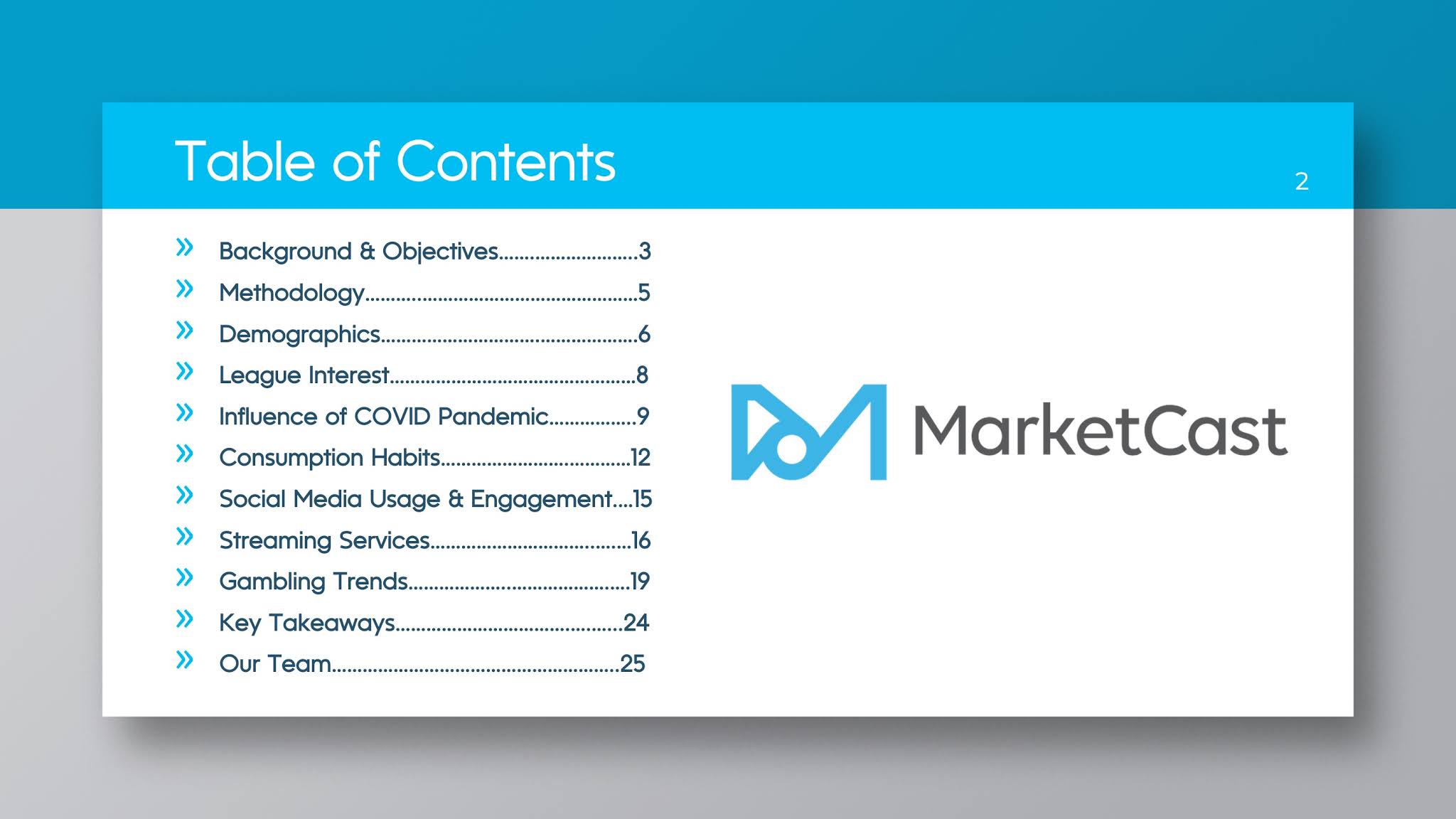 MarketCast Portfolio