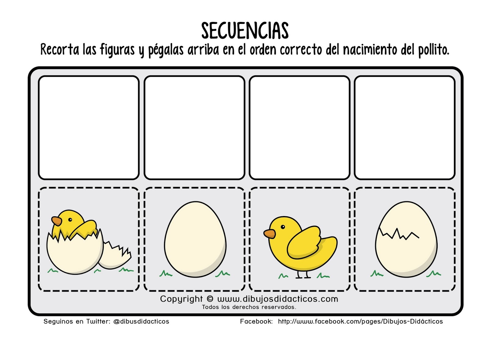 Material educativo para maestros: Tarjetas de secuencias