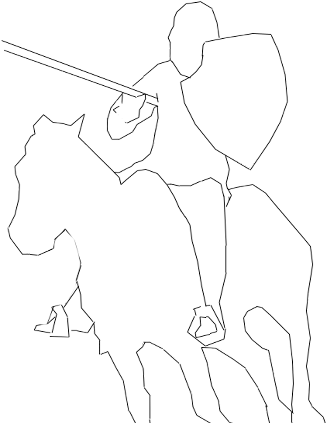 Jousting Drawing