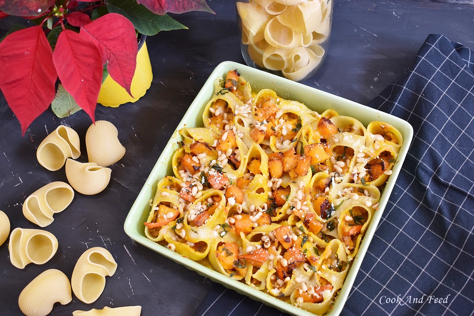 Γεμιστά ζυμαρικά με κολοκύθα / Pumpkin-Stuffed Pasta Shells | Cook And Feed