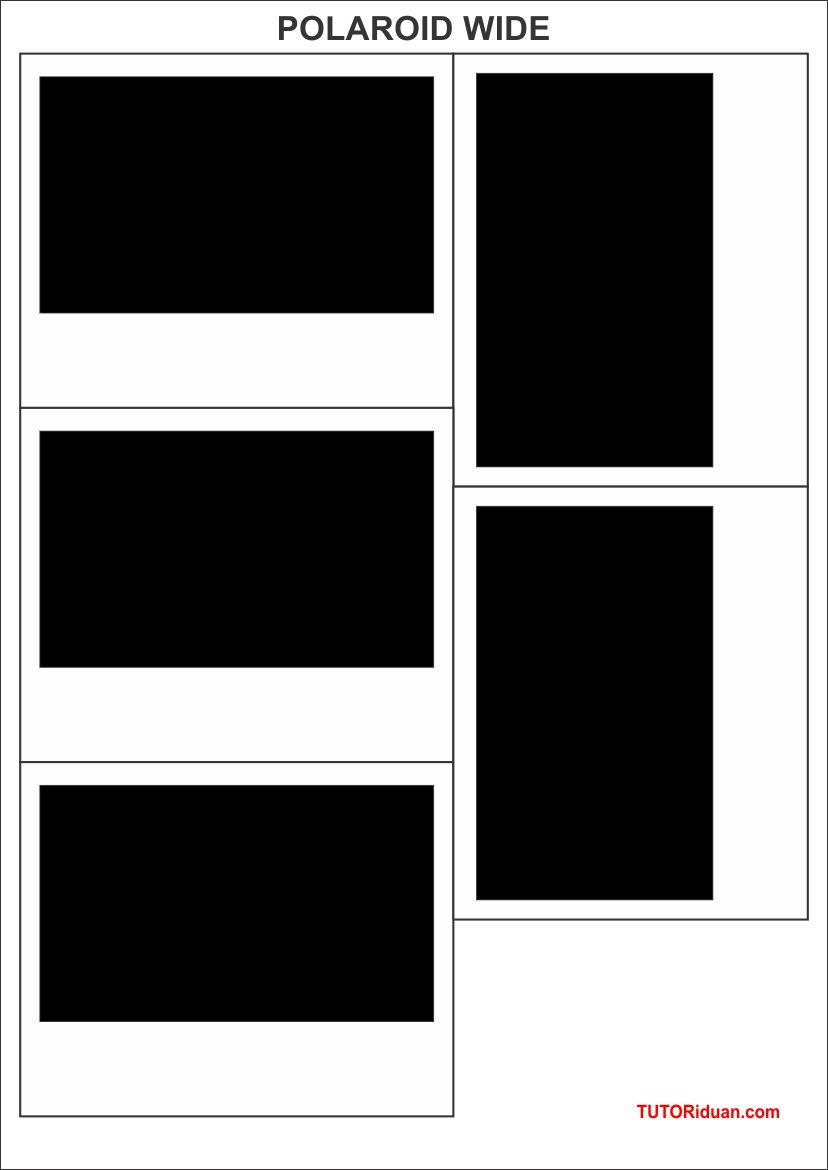Desain Layout dan Ukuran Foto POLAROID Lengkap dengan CorelDraw ...