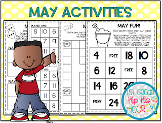 1st Grade Hip Hip Hooray!: May Math and Literacy Activities!!