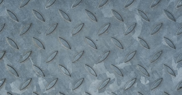 HIGH RESOLUTION TEXTURES: Galvanised metal floor plate texture