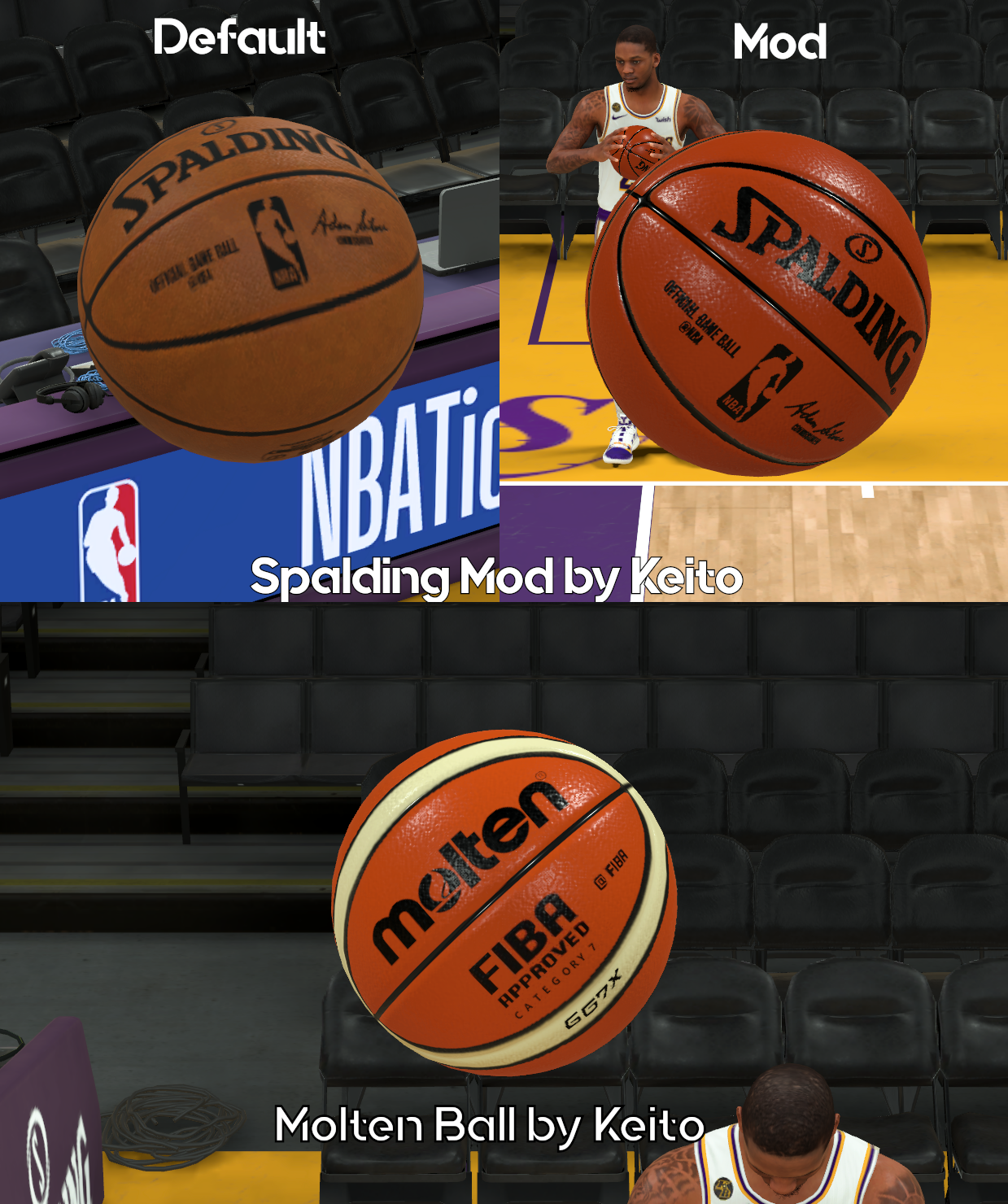 NBA 2K21 Spalding and Molten Balls Pack by Keito