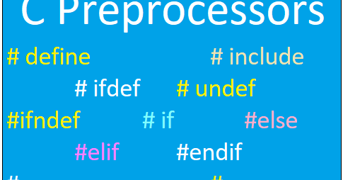 Chapter 7 : The C Preprocessor (Let us C)