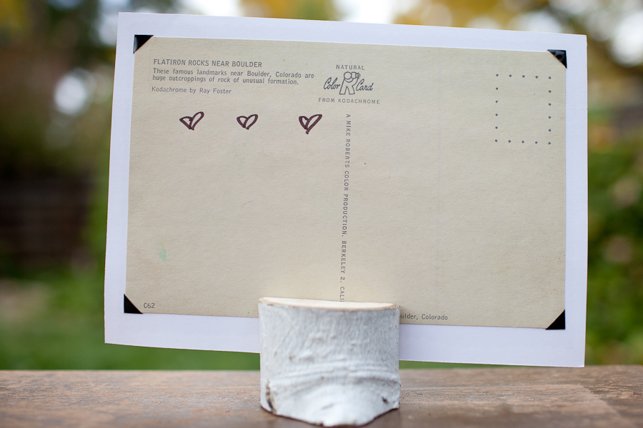 Something Old, Something New: [DIY] - Postcard Table Cards