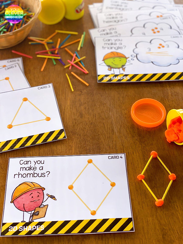 2D SHAPE STEM INVITATIONS TO TRY | you clever monkey