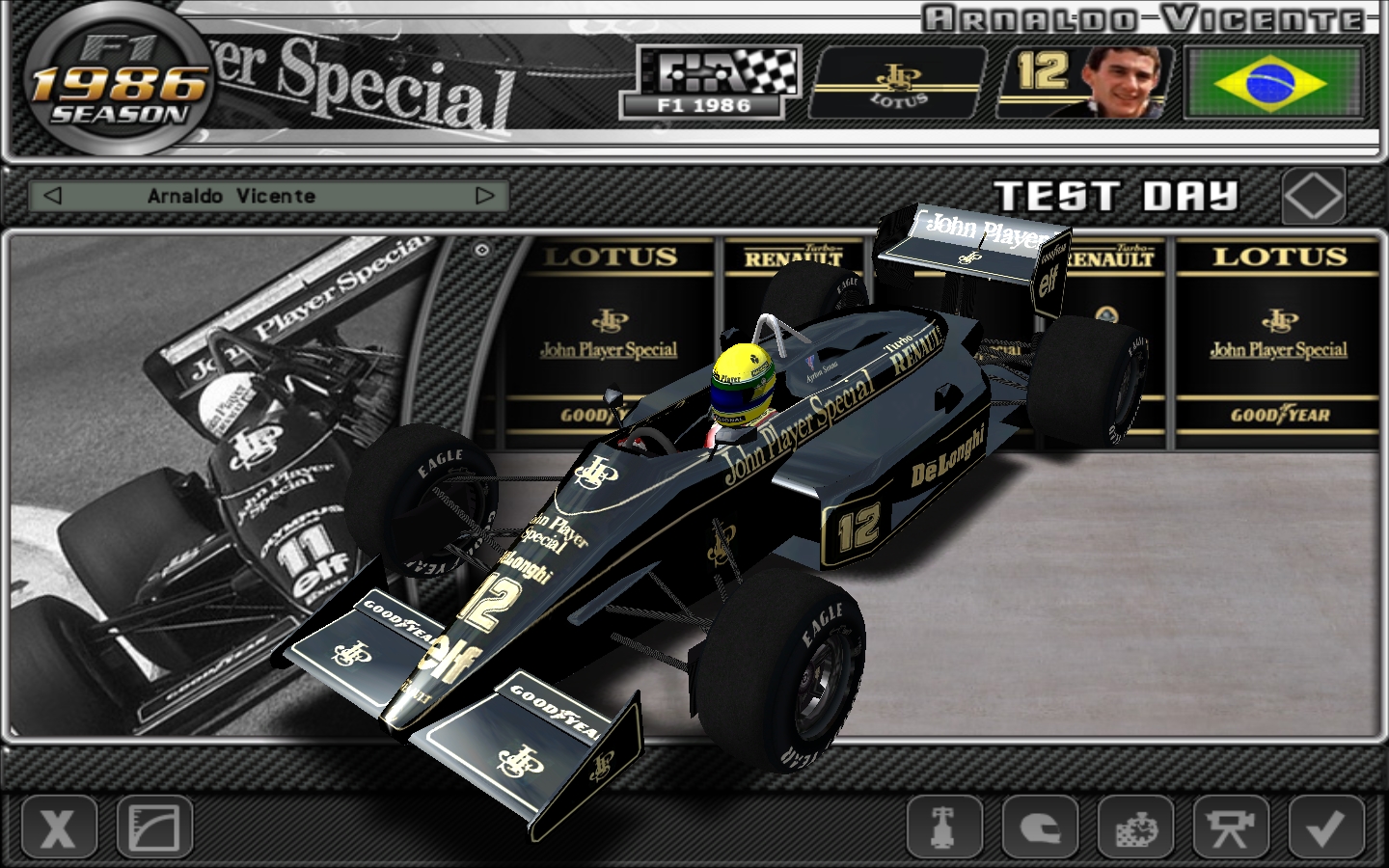 F1 Challenge BRASIL: F1 1986 By Arnaldo