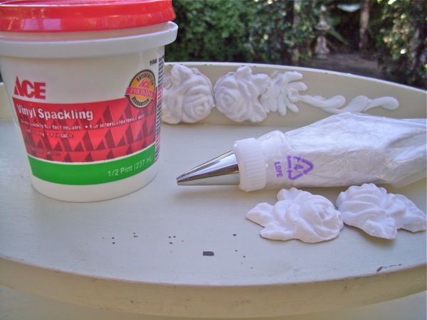 The Polka Dot Closet: Cake Decorating Furniture With Spackle