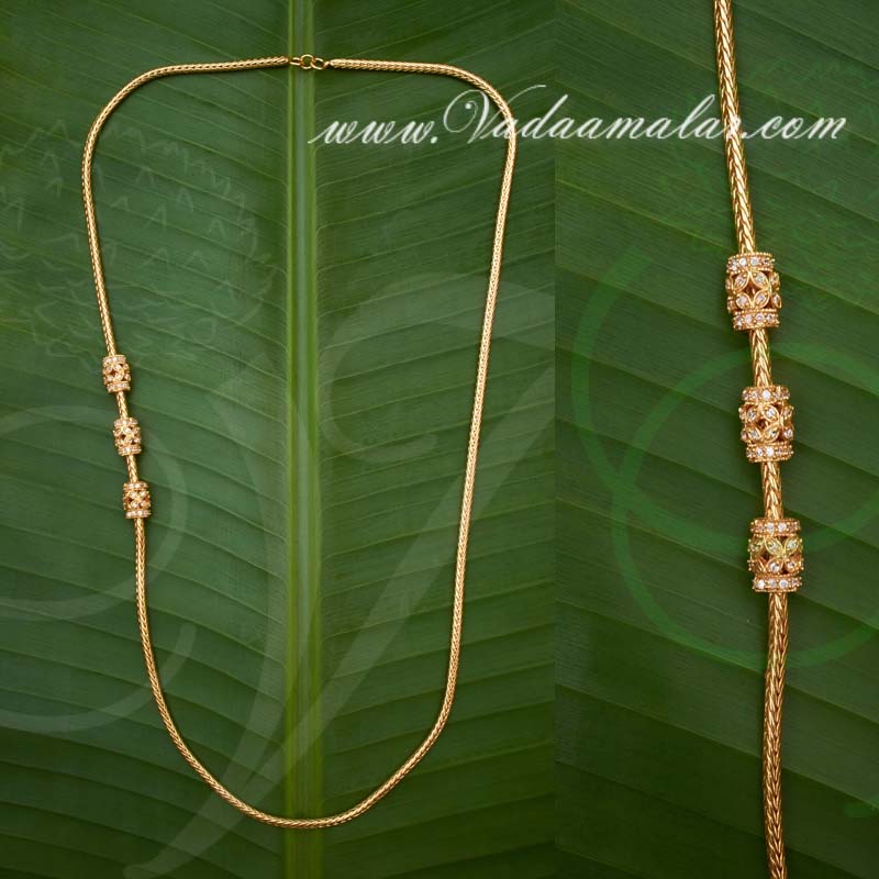 South Indian Jewellery: Mugappu Chains Indian Pendants