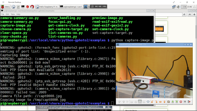 Hello Raspberry Pi: Install and test python-gphoto2 on Raspberry Pi 2 ...