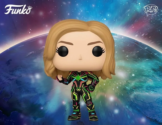 Funko lança visual em neon da Capitã Marvel junto com lançamento do Blu ...