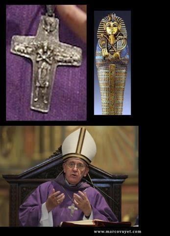 ¿El papa francisco porta una cruz de osiris? (la explicación)