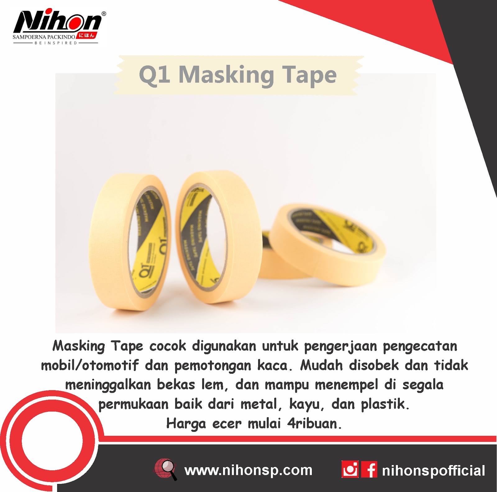 Teknik Cat Tembok Menggunakan Masking Tape