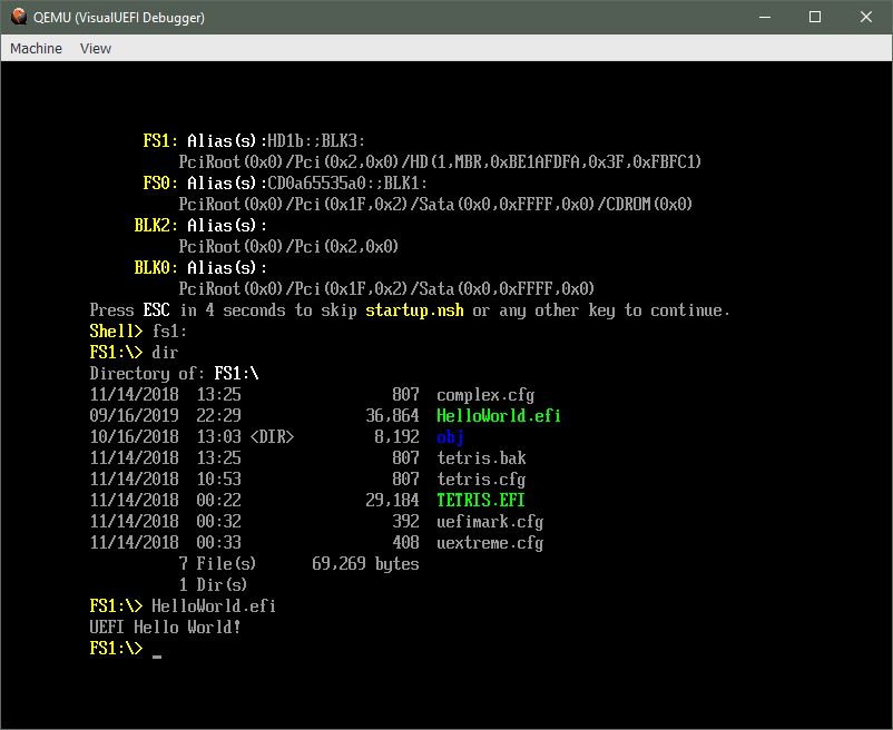 “Hello World” Quick-Start with edk2-stable201908 | Basic Input/Output