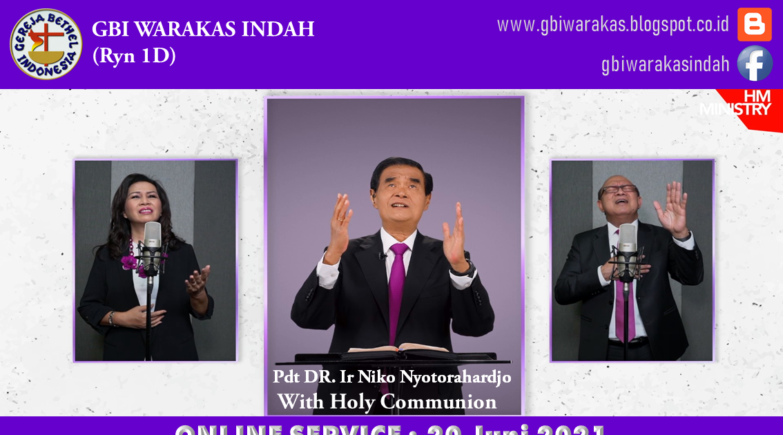 GBI WARAKAS INDAH: Ibadah Online, GBI Warakas Indah | Tgl 20 Juni 2021 | With Pdt DR Ir Nik...