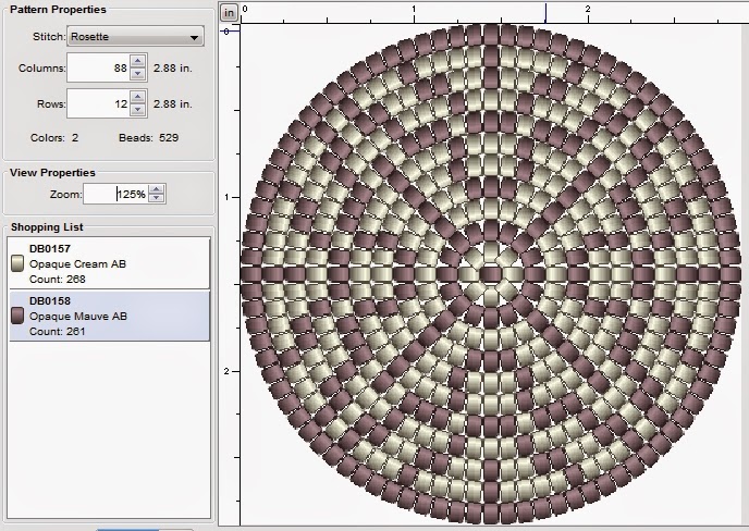 Imaginesque: Beading Pattern 46: Round Motif
