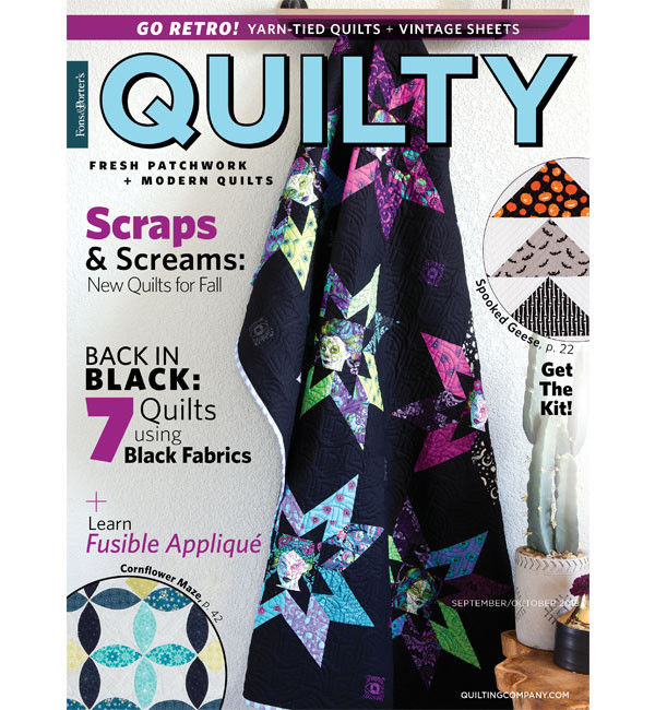 Slice of Pi Quilts: Vintage Sheets Quilt in Quilty Magazine