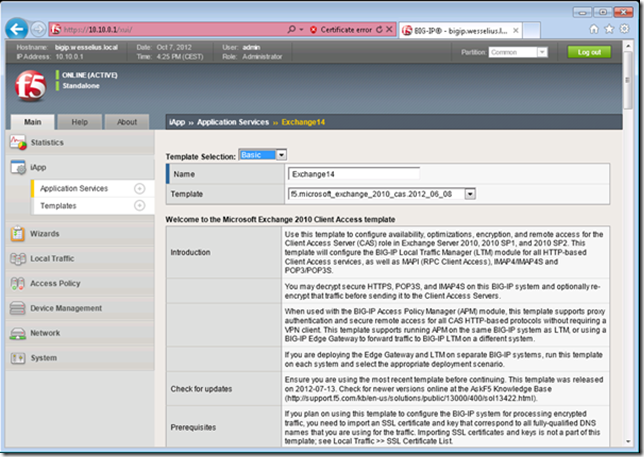 F5 iApp ~ Network & Security Consultant