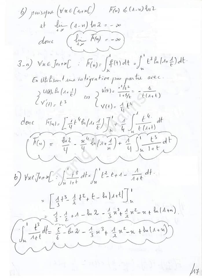 Correction Examen national 2020-sciences math-Mathématiques