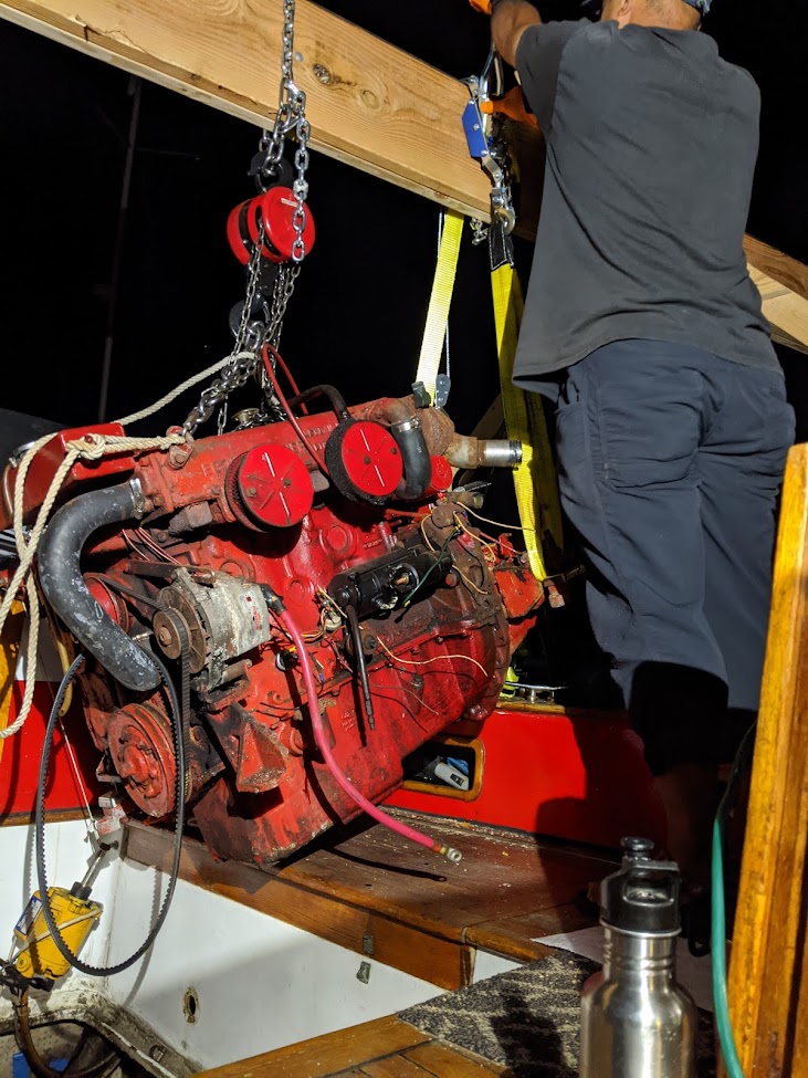 Actual Engine Removal