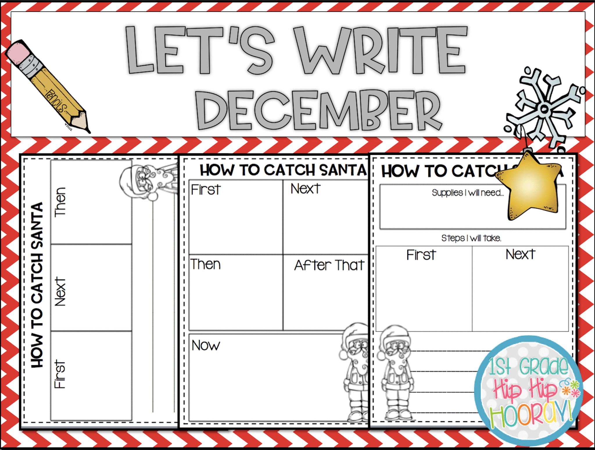 1st Grade Hip Hip Hooray!: Let's Write...December Themed!