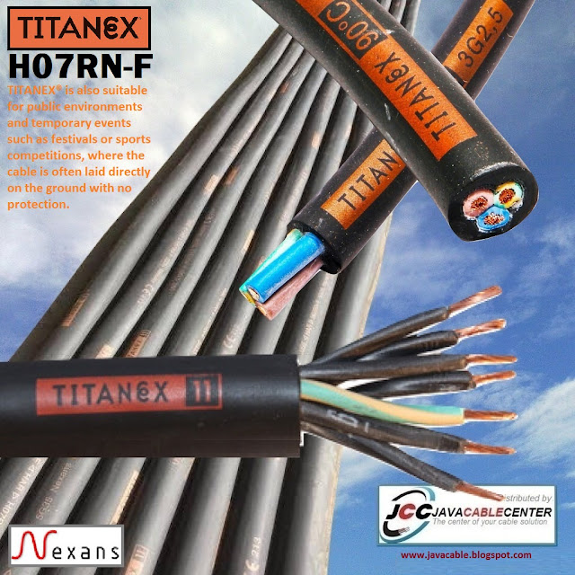 JAVA CABLE CENTER: KABEL TITANEX H07RN-F 4X2.5mm 0,6/1 kV (NEXANS)