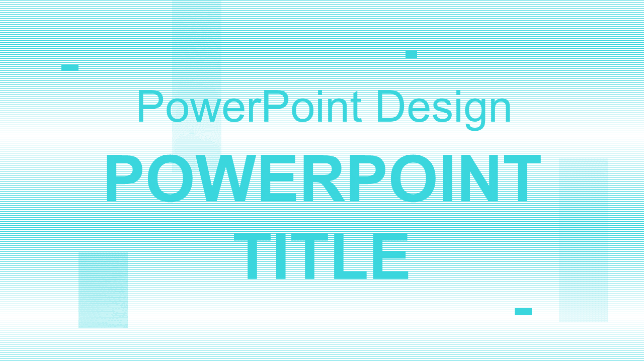 Stripe Background Big Title PowerPoint Templates - PowerPoint Free