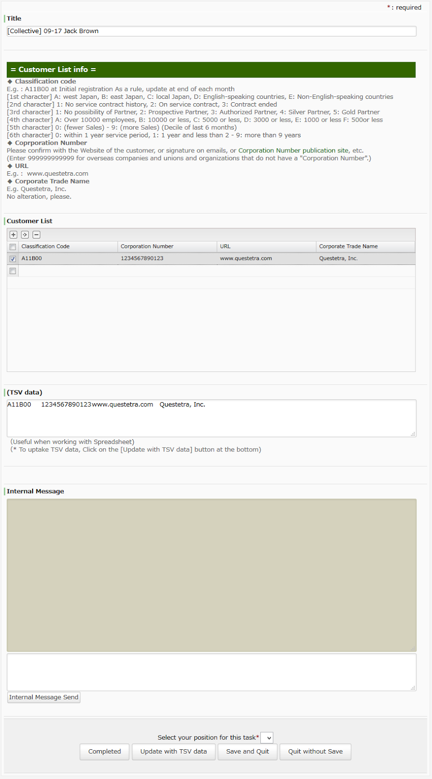 Workflow Sample: Management of Customer Master Data Using Corporation ...