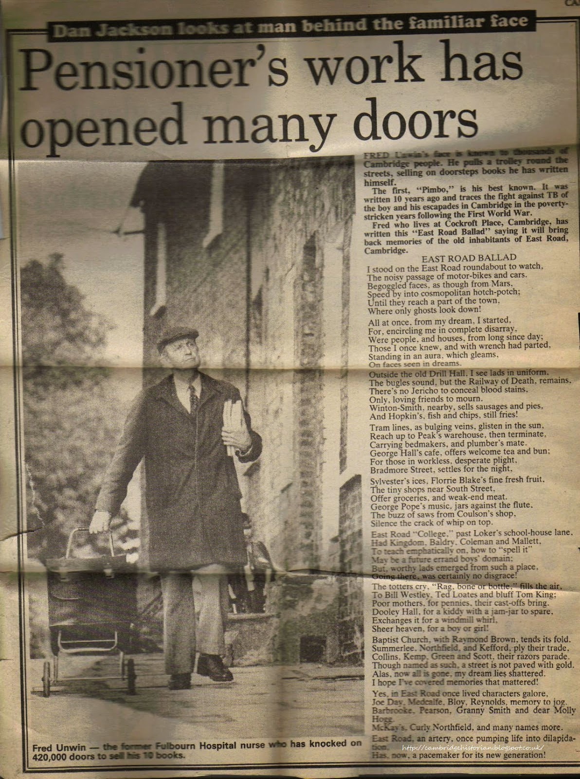 Cambridge Historian: Fred Unwin - Pimbo Author