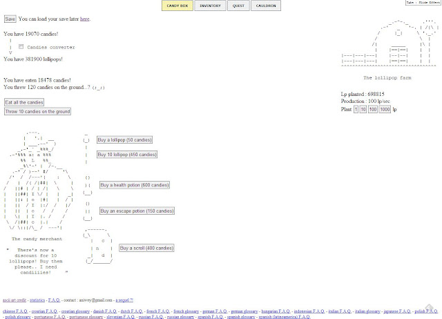 Candy Box - A Caixa de Doces em ASCII