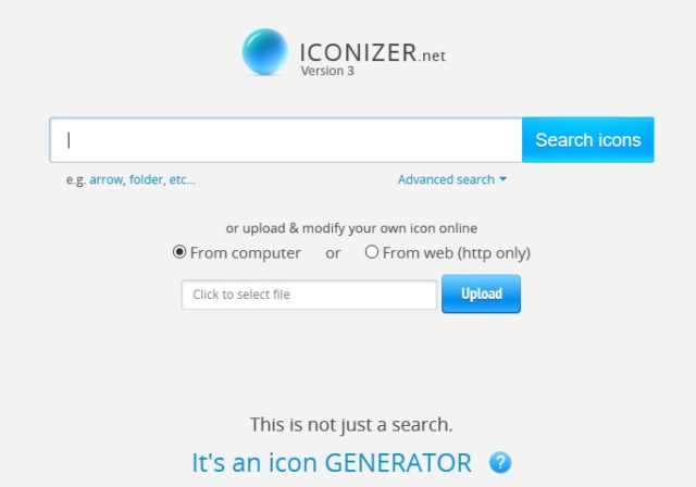 Iconizer - Tu buscador y generador de iconos - Recursos en Internet