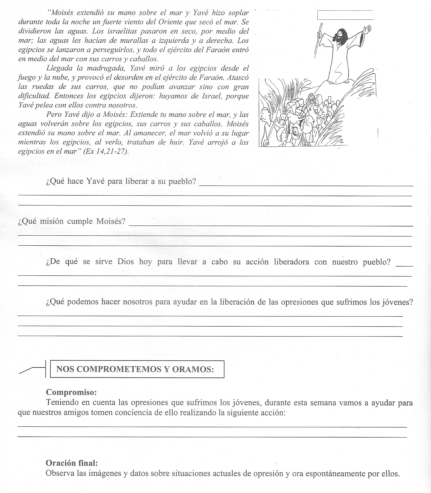 Catequesis de Confirmación 2023: 10 - DIOS LIBERA A SU PUEBLO: MOISÉS
