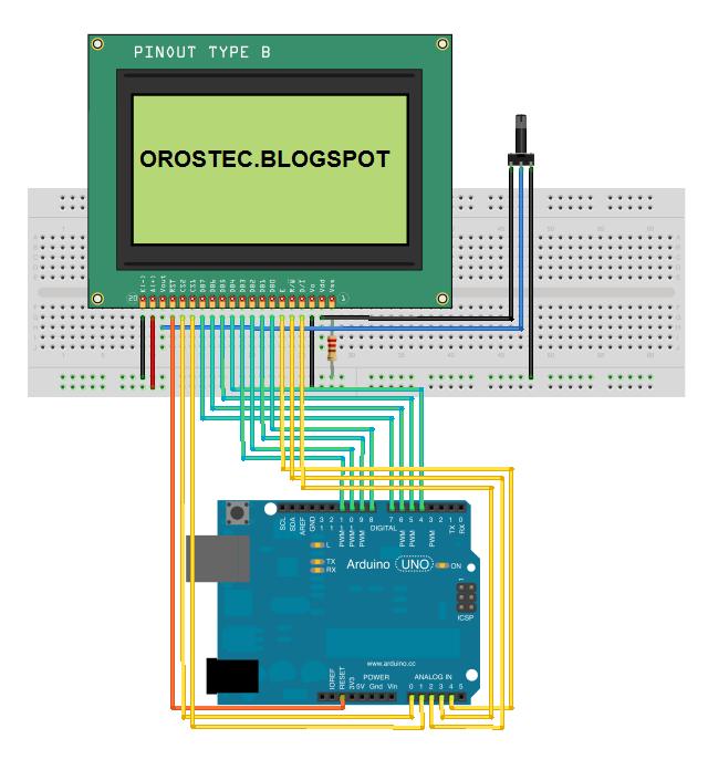 Microcontroladores: Arduino: GLCD 128x64