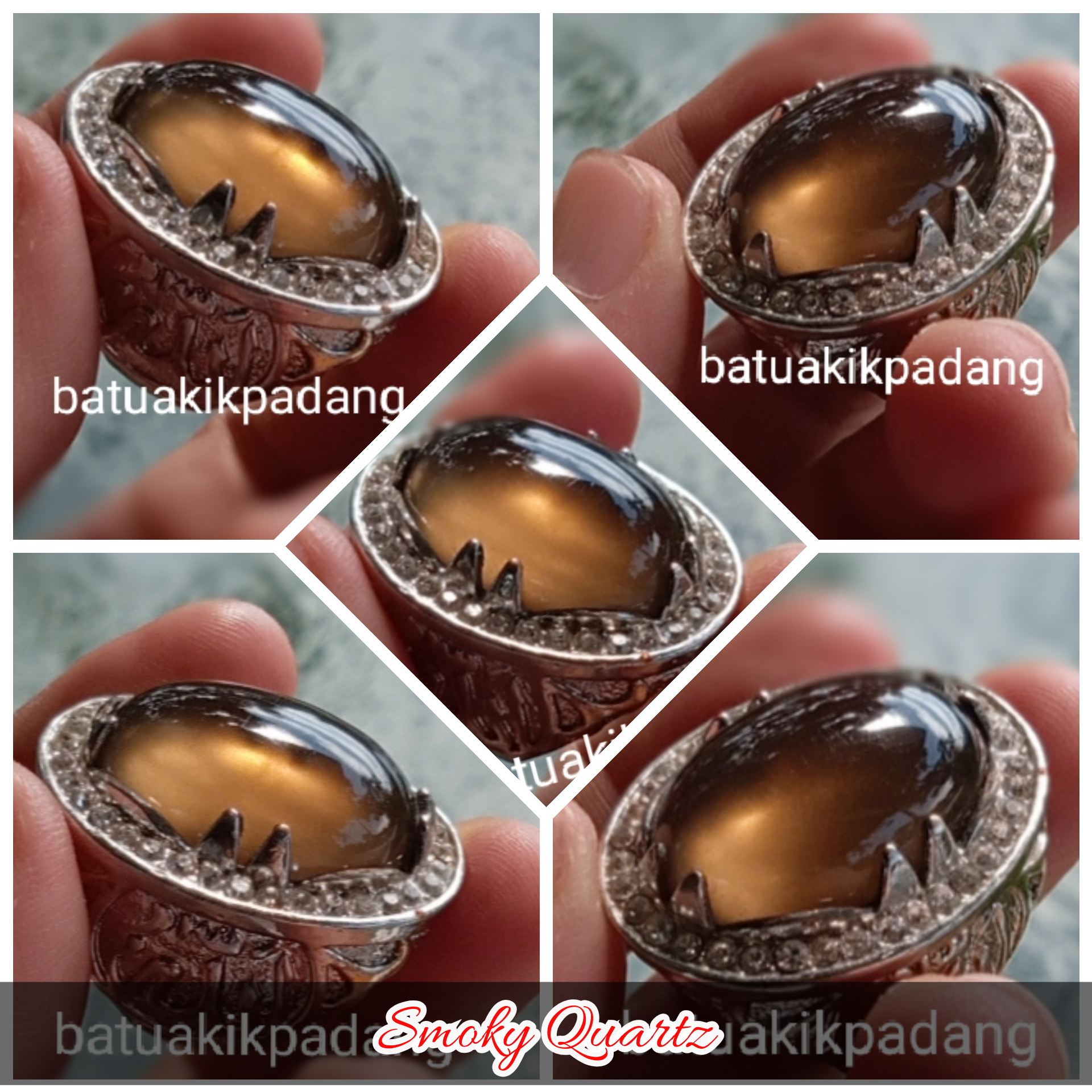 Beli Batu Cincin Solar Solok Selatan (S3)-Smoky Quartz terbaru Code ...