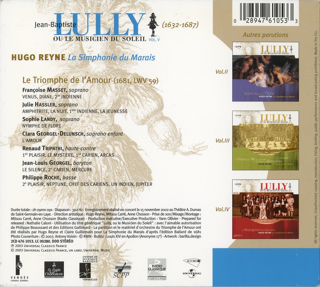 makdelart - classique: Lully : ou le Musicien du soleil (Vol. V) - Le ...