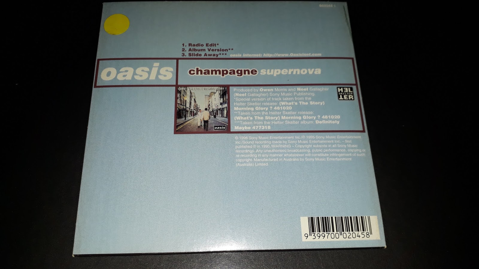 Verita's Sound And Vision: Raríssimo CD Single Oasis Champagne ...