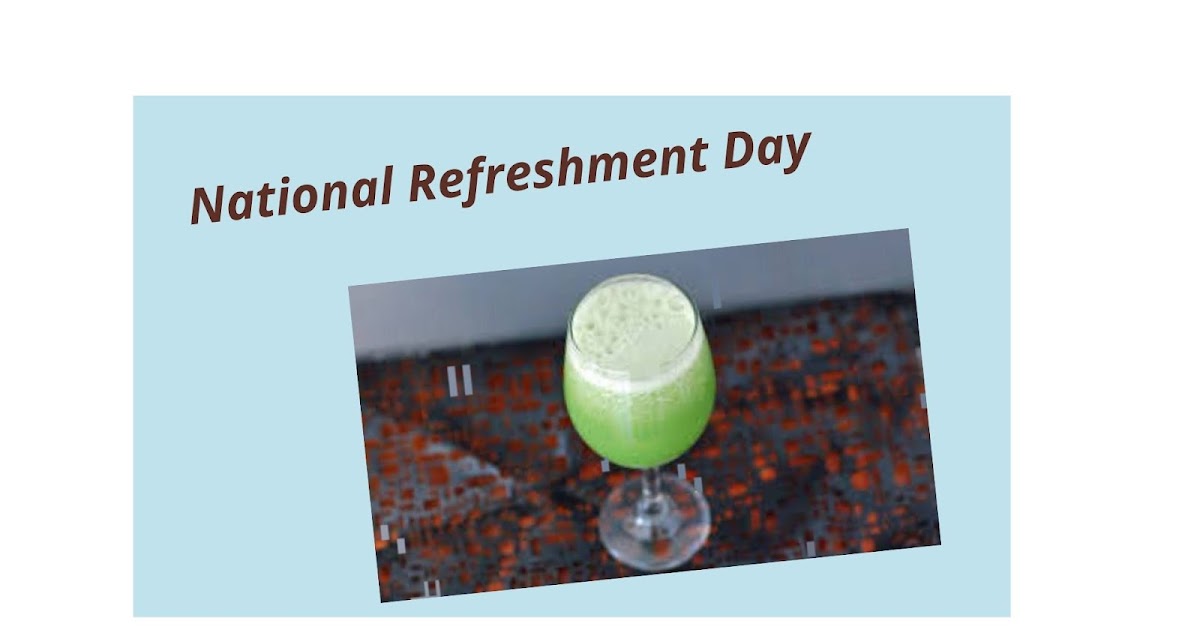 Library @ CMPatel College of Nursing : National refreshment Day!!!!