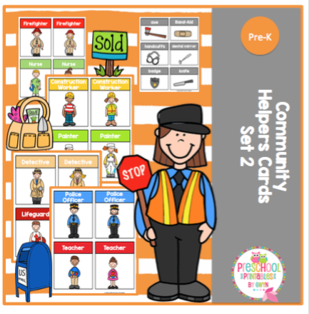 Community Helper Cards Set 2 ~ Preschool Printables