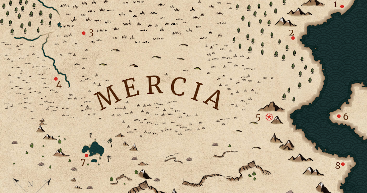 Mercia, with city key