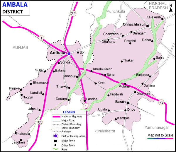 Rail-Map-india: Ambala railways map