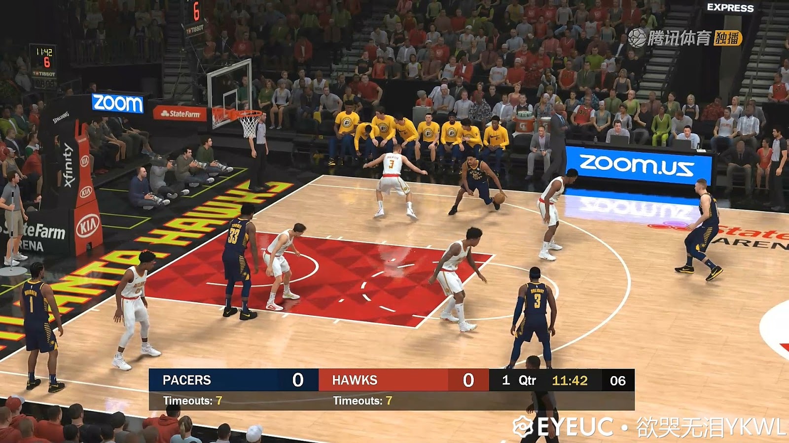 NBA 2K20 Realism Graphic Mod Atlanta Hawks Arena by Looyh